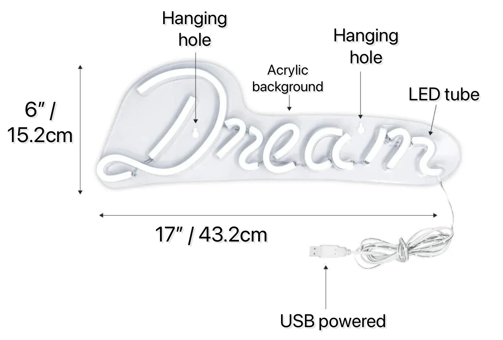 Dream Neon Sign - Setupedia Store