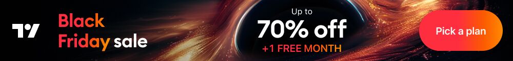TradingView Black Friday Sale: Up to 70% Off + 1 Month Free!