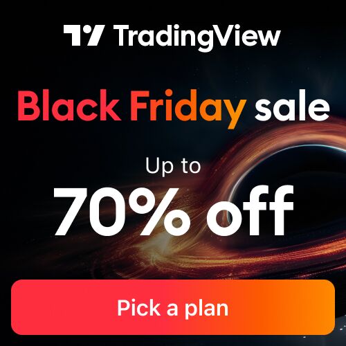 TradingView Black Friday Sale: Up to 70% Off + 1 Month Free!